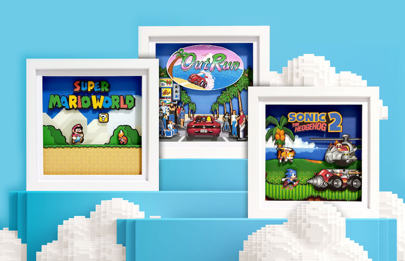 Pixel King UK - Retro Gaming Shadow Pixel Box Art - Retro Gaming Pixel ...