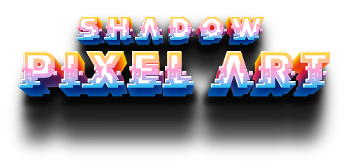 Pixel King UK - Retro Gaming Shadow Pixel Box Art - Retro Gaming Pixel ...